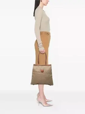 Celine Macadam Coated Canvas Tote Bag - Neutrals