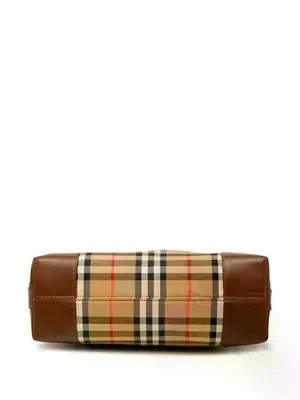 Burberry Haymarket Check Canvas Dome Satchel