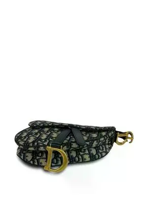 Dior Mini Oblique Canvas Saddle Bag Satchel