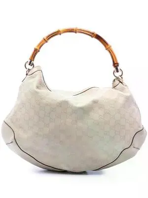 Gucci Peggy Bamboo Satchel - Brown