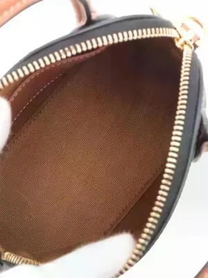 Celine Triomphe Coated Canvas Dome Satchel