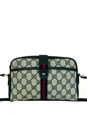 Gucci Gg Supreme Web Crossbody Bag - Neutrals