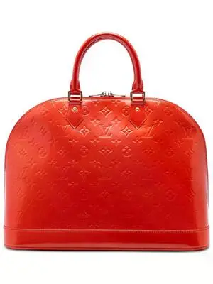 LOUIS VUITTON Monogram Vernis Alma Gm Handbag - Orange