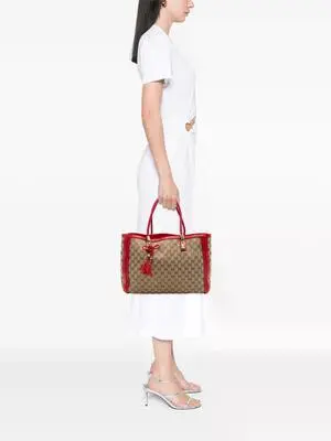 Gucci Gg Canvas Bella Tote Bag - Red