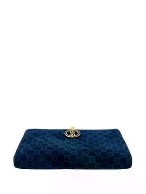 Gucci 20th Century G Logo Suede Bifold Wallet Small Wallets