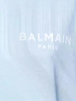 Balmain Logo Print Cotton T-shirt