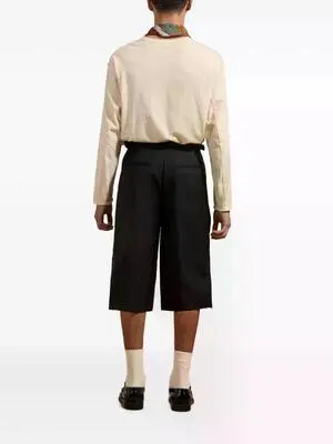 FOUND Pleated Raw-cut Shorts