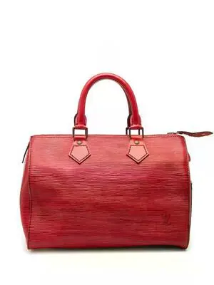 LOUIS VUITTON Epi Speedy 25 Boston Bag - Red