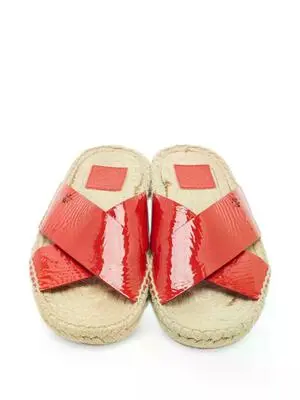 Tory Burch Patent Leather Criss-cross Sandals
