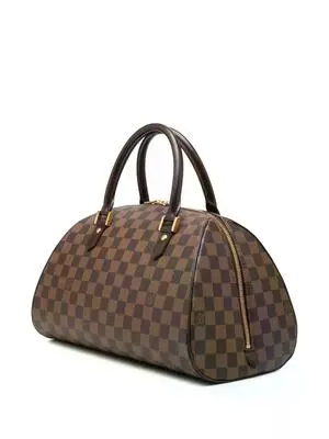 LOUIS VUITTON Damier Ebene Ribera Mm Handbag - Brown