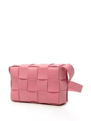 Bottega Veneta Small Nappa Intrecciato Cassette Crossbody Bag - Pink