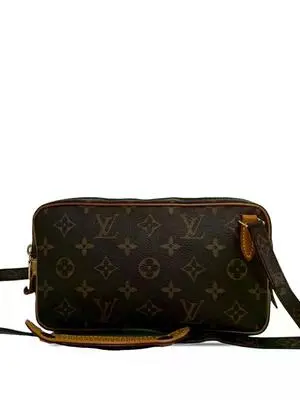 LOUIS VUITTON Monogram Pochette Marly Bandouliere - Brown