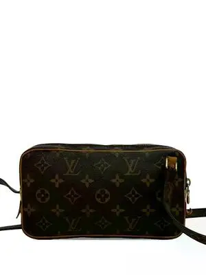 LOUIS VUITTON Monogram Pochette Marly Bandouliere - Brown