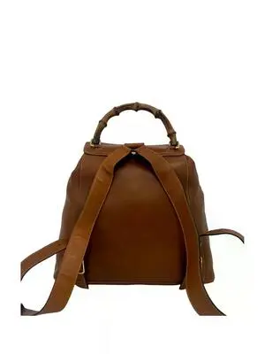 Gucci Calfskin Bamboo Drawstring Backpack