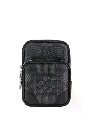 LOUIS VUITTON Damier Graphite 3d Amazone Sling Bag - Black