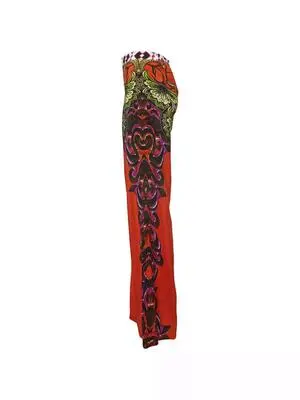 Etro Silk Floral Print Palazzo Pants