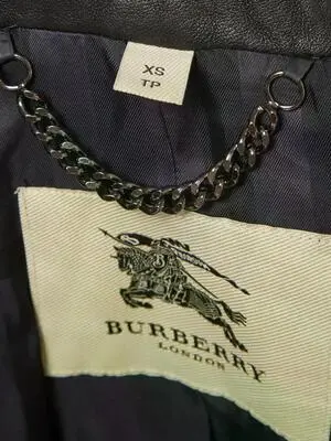 Burberry Quilted Jacket With Leather Trim