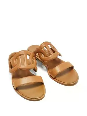 HERMÈS Hermès Lagune Interlocking-Link Sandals