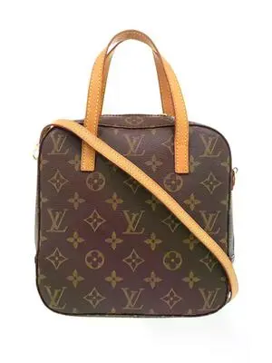 LOUIS VUITTON Monogram Spontini Satchel - Brown