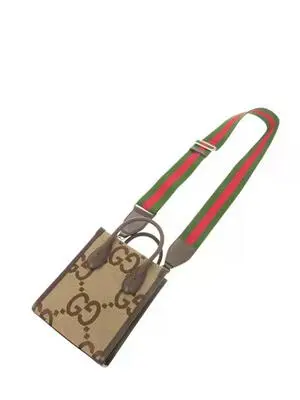 Gucci Mini Jumbo Gg Canvas Web Satchel