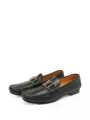 LOUIS VUITTON Montaigne Leather Loafers
