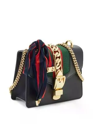 Gucci Mini Sylvie Web Stripe Shoulder Bag