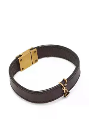 Saint Laurent Opyum Leather Bracelet