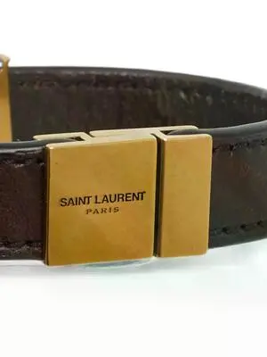 Saint Laurent Opyum Leather Bracelet