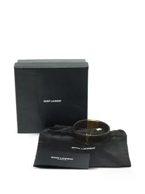 Saint Laurent Opyum Leather Bracelet