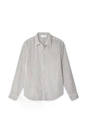 S.k.u. Triple Gauze Easy Garment-dyed Long-sleeve Shirt - Grey