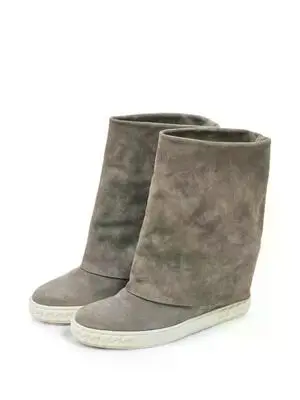 Casadei Suede Wedge Sneakers
