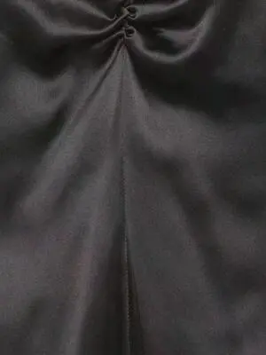 Giorgio Armani Silk V-neck Sleeveless Maxi Dress