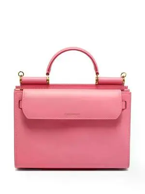 Dolce & Gabbana Sicily Leather Tote Bag - Pink