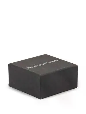 Carolina Herrera Tone Ch Motif Hoop Earrings