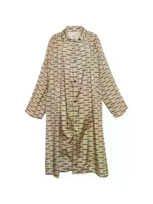Vetements Logo-print Button-down Raincoat