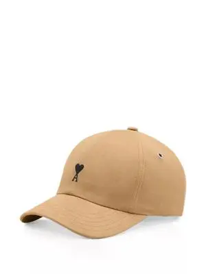 AMI Paris Cotton Cap With De Coeur Embroidery
