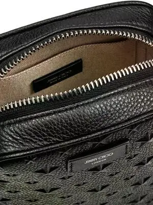 JIMMY CHOO Kimi Leather Messenger Bag