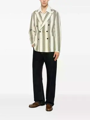 Tagliatore Double-breasted Striped Blazer
