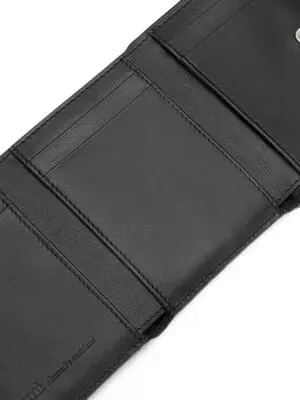 AMI Paris Cowhide-leather Tri-fold Wallet With De Coeur