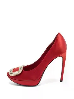 ROGER VIVIER Limelight Platform Pumps - Red