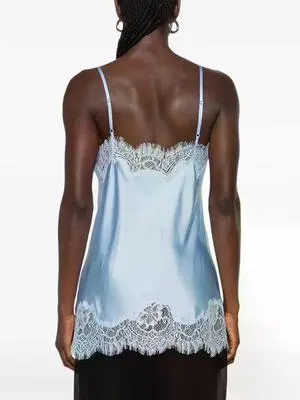 MANSPHIL V-neck Lace-trim Top