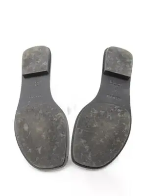 Hermès H Logo-strap Thong Sandals - White