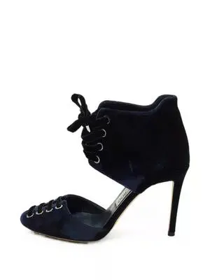 JIMMY CHOO Mari Cut-out Ankle Boots - Blue