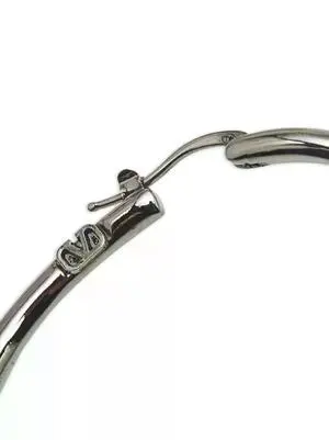 Valentino Garavani Engraved Logo Hoop Earrings