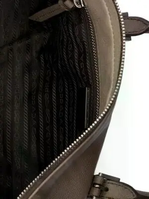 Prada Bonnie Medium Antiqued Leather Tote Bag