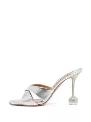AQUAZZURA Yes Darling Heeled Sandals - Silver