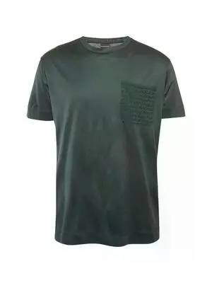 Emporio Armani Embroidered-pocket T-shirt - Green
