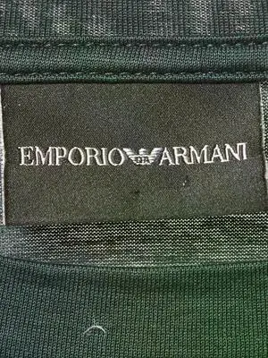Emporio Armani Embroidered-pocket T-shirt - Green