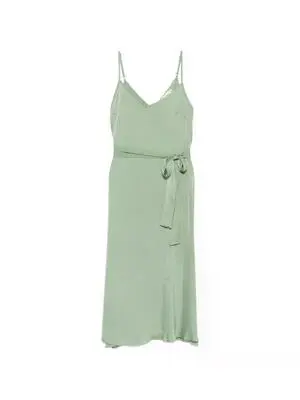 MOUTAKI V-neck Midi Dress - Green