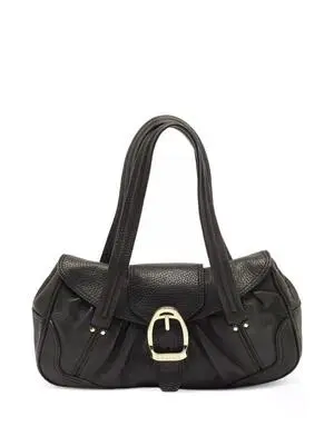Celine 2007 Buckle-flap Shoulder Bag - Black